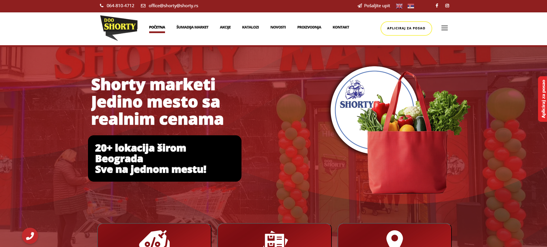 VIKEND AKCIJA 30, 31 MAJ i 1 JUN 2025. – Shorty market